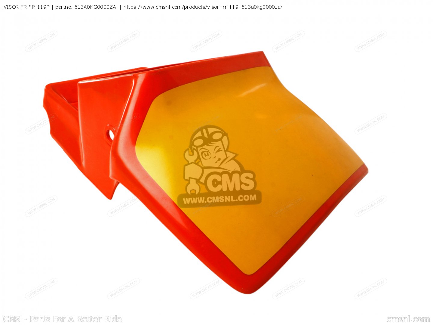 613A0KG0000ZA: VISOR FR.*R-119* Honda - buy the 613A0-KG0-000ZA at CMSNL