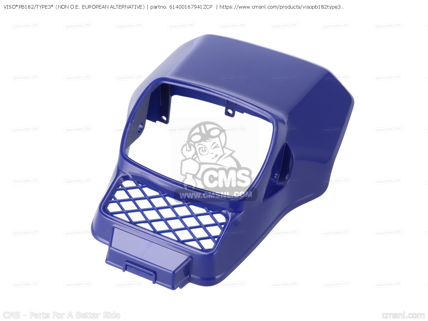 61400167941ZCP: VISOR, *PB182/TYPE3* (NON O.E. EUROPEAN ALTERNATIVE ...