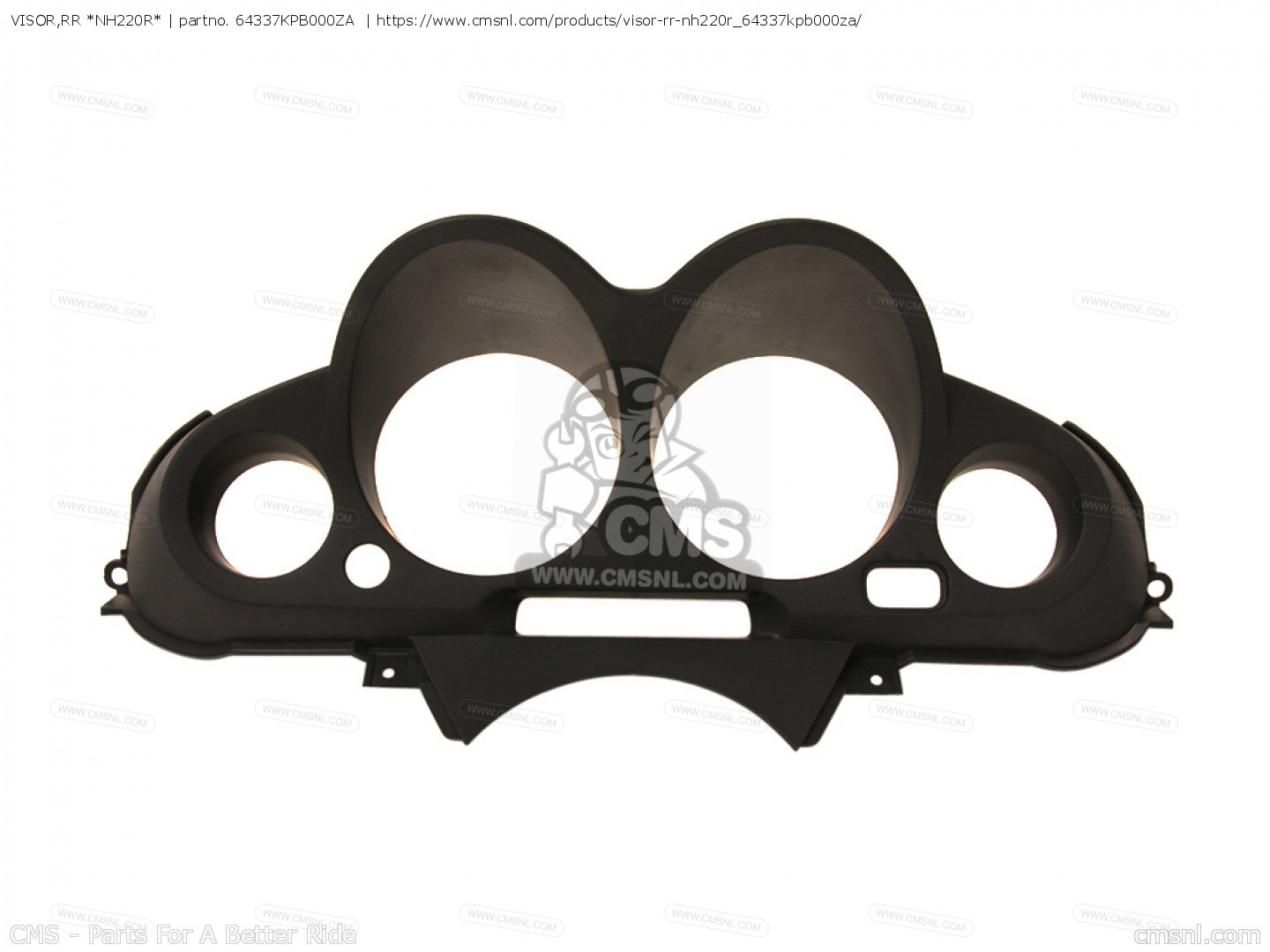 64337KPB000ZA：VISOR,RR *NH220R* Honda - CMSNLで64337-KPB-000ZAを購入する。