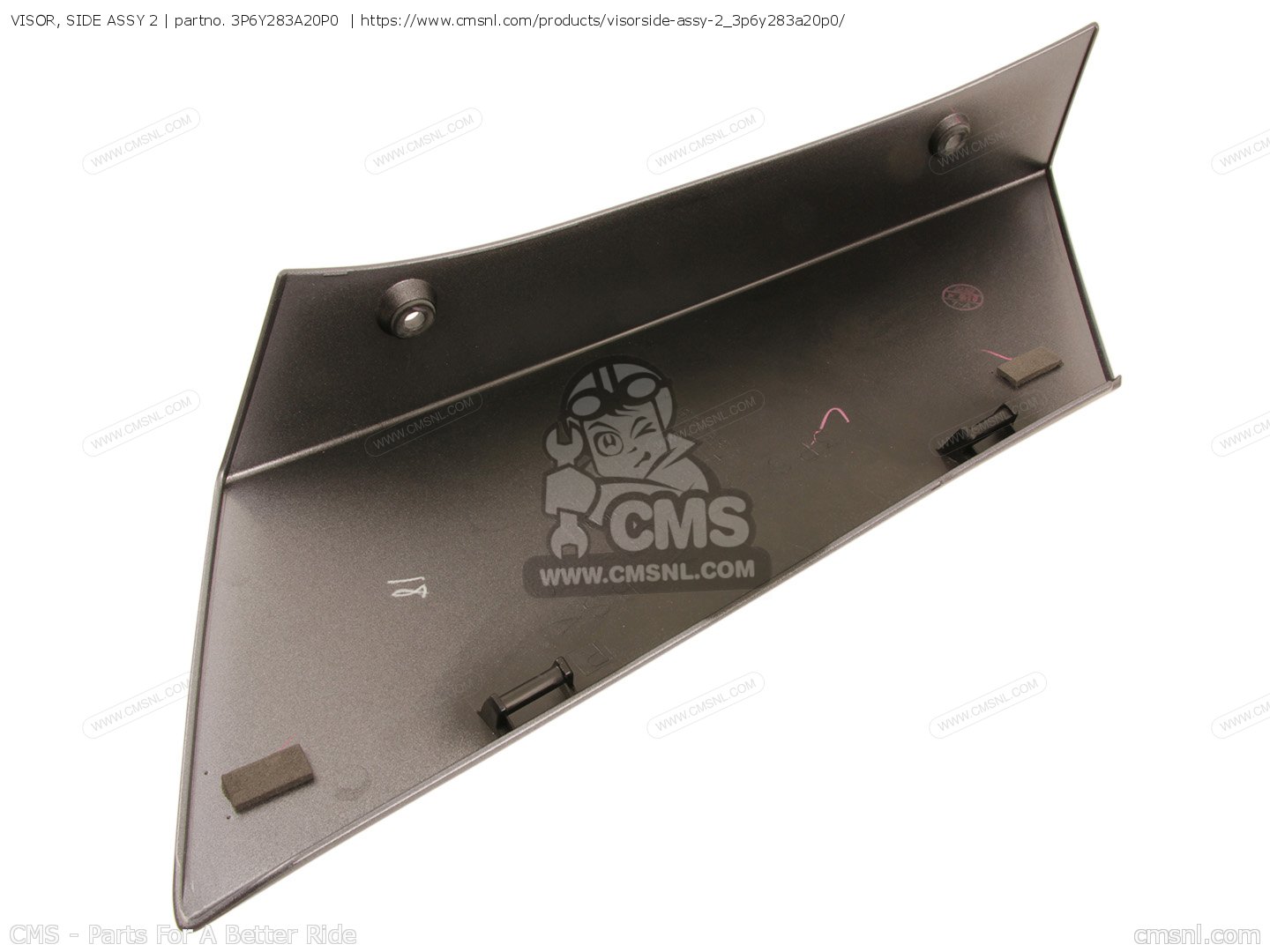 3P6Y283A20P0: Visor, Side Assy 2 Yamaha - buy the 3P6-Y283A-20-P0 at CMSNL