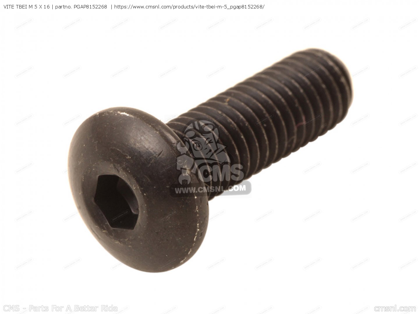 PGAP8152268: Vite Tbei M 5 X 16 Piaggio Group - buy the AP8152268 at CMSNL