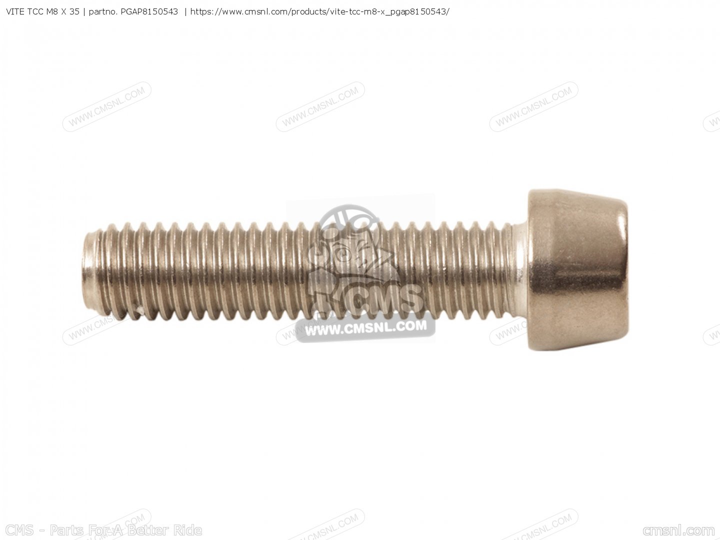 PGAP8150543: VITE TCC M8 X 35 Piaggio Group - buy the PGAP8150543 at CMSNL