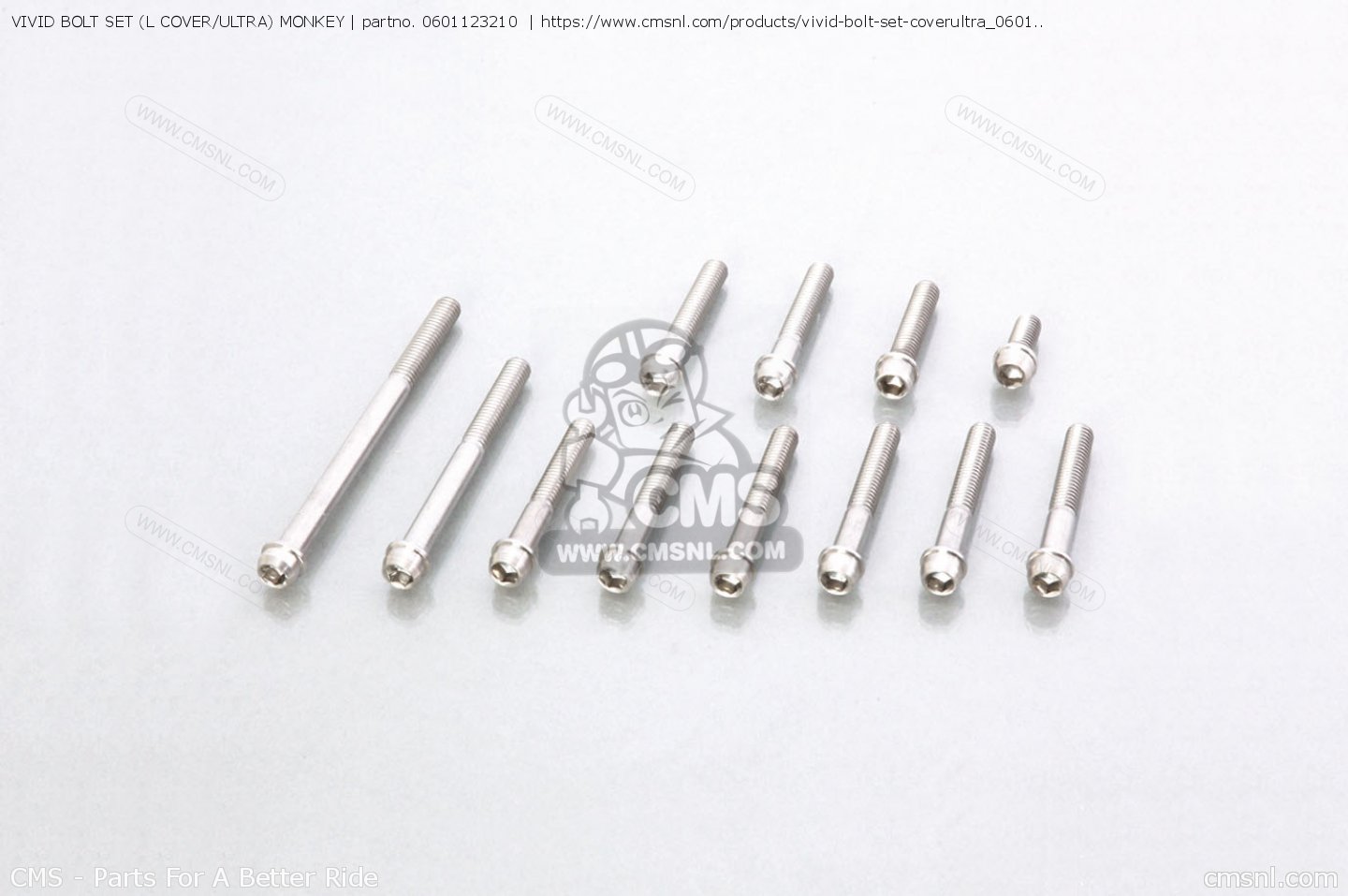 0601123210: VIVID BOLT SET (L COVER/ULTRA) MONKEY Kitaco - buy the 060 ...