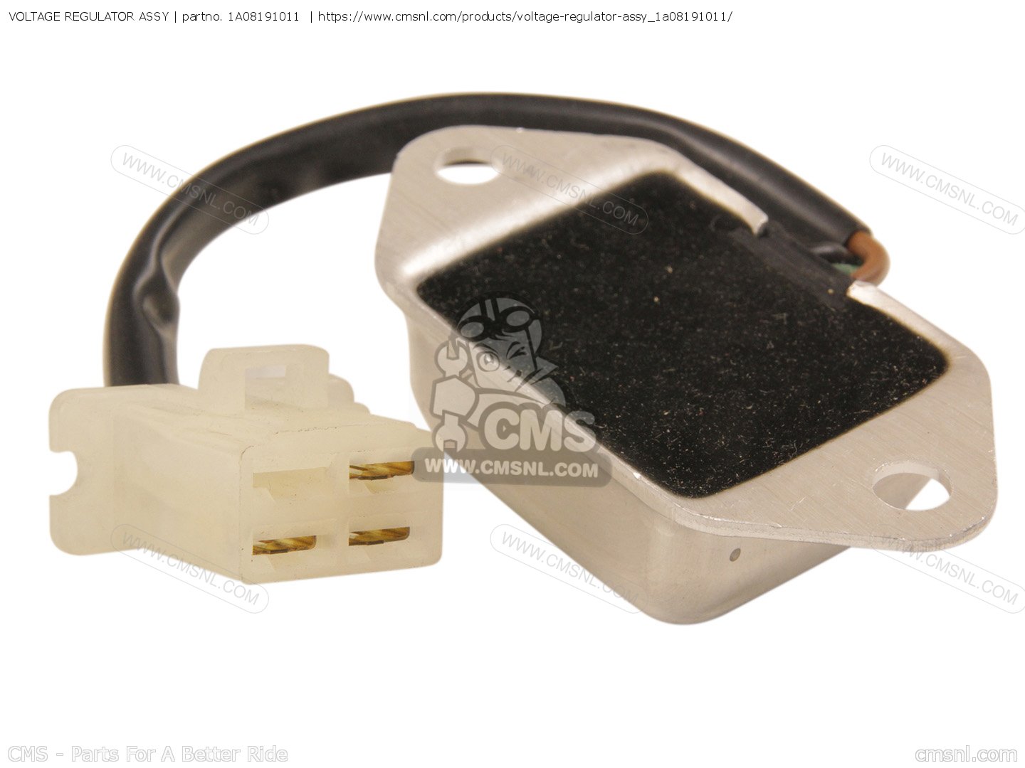 1A08191011: VOLTAGE REGULATOR ASSY Yamaha - buy the 1A0-81910-11-00 at ...