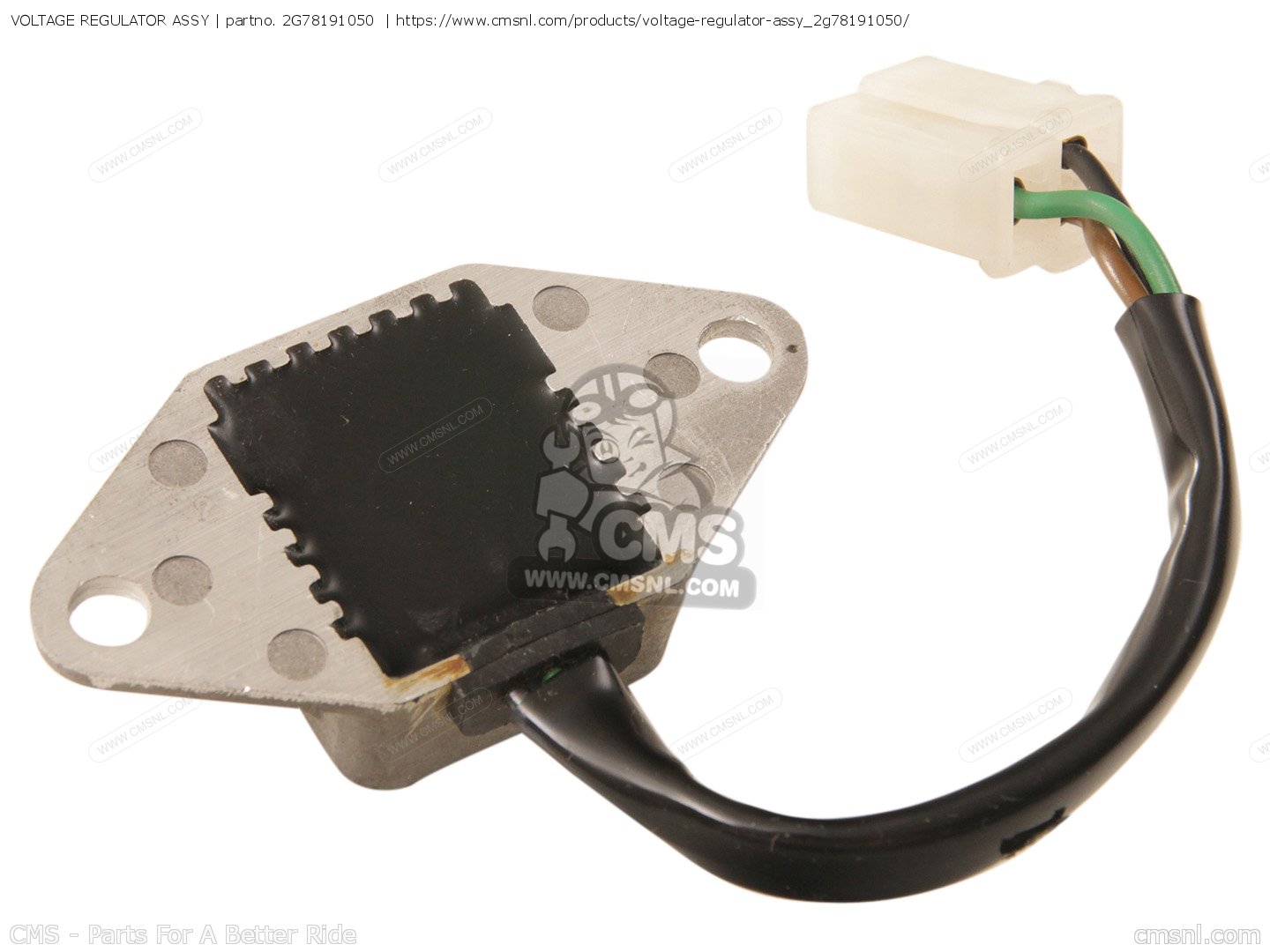 2G78191050: VOLTAGE REGULATOR ASSY Yamaha - buy the 2G7-81910-50-00 at ...