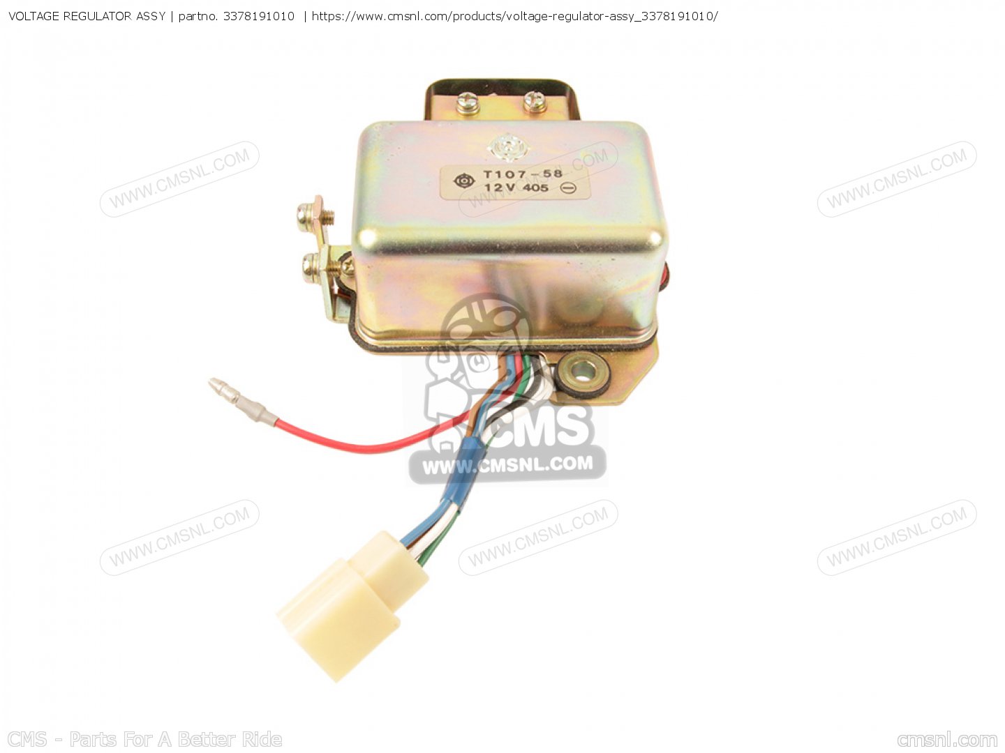 VOLTAGE REGULATOR ASSY for Yamaha - order at CMSNL