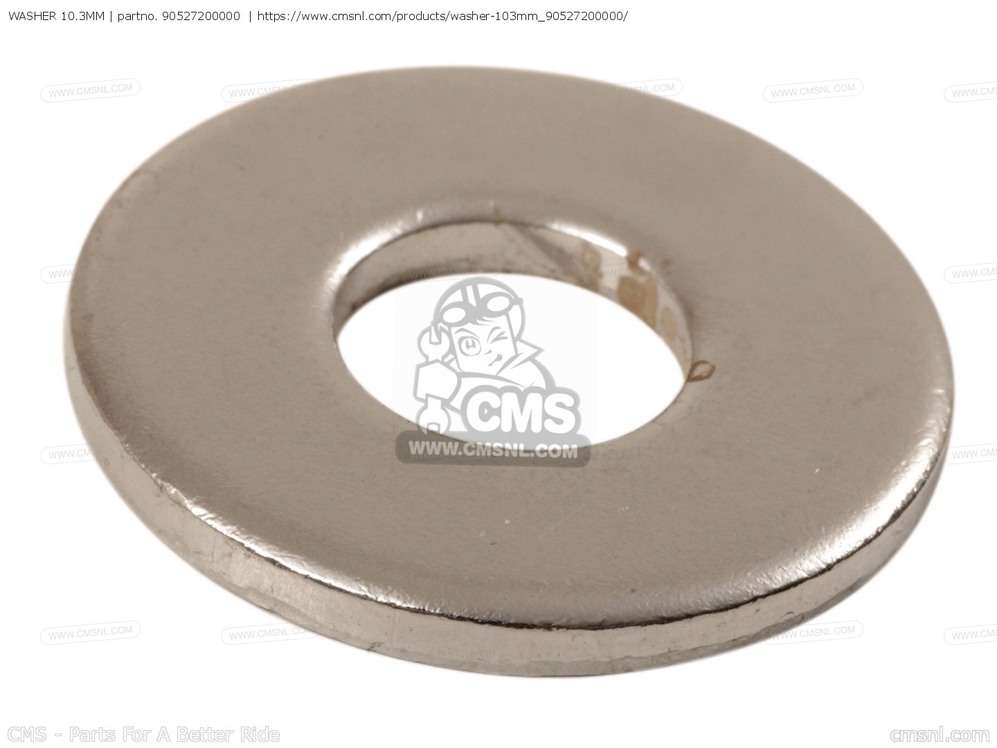 90527200000: WASHER 10.3MM Honda - buy the 90527-200-000 at CMSNL