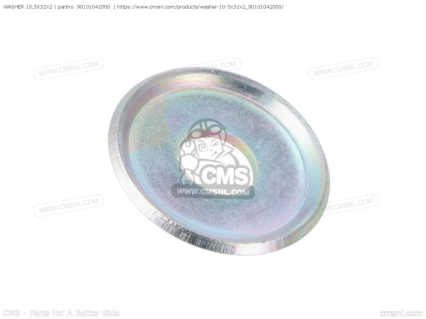 90101042000: WASHER 10,5X32X2 KTM - buy the 90101042000 at CMSNL