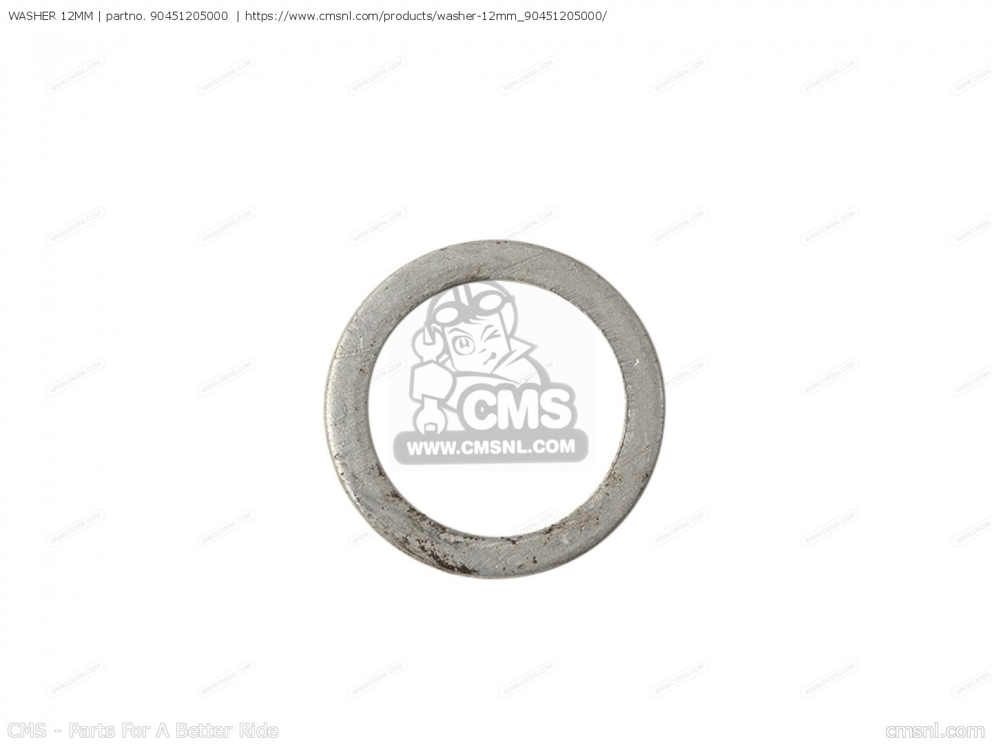 90451205000: WASHER 12MM Honda - buy the 90451-205-000 at CMSNL