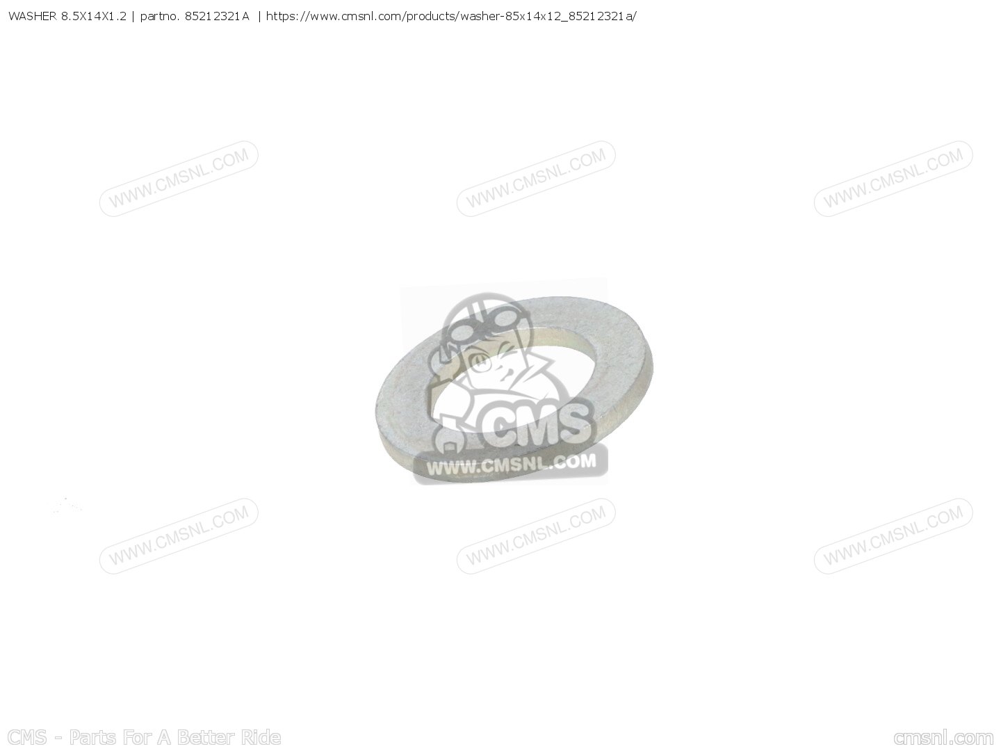 85212321A: Washer 8.5x14x1.2 Ducati - buy the 85212321A at CMSNL