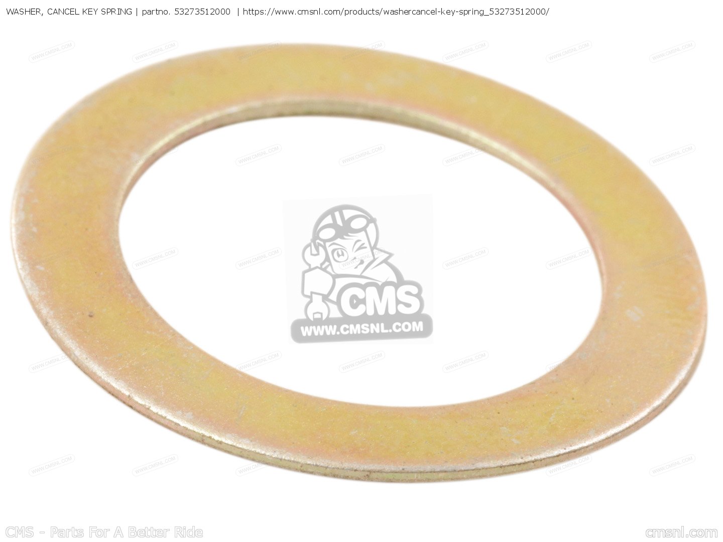 53273512000: WASHER, CANCEL KEY SPRING Honda - buy the 53273-512-000 at ...