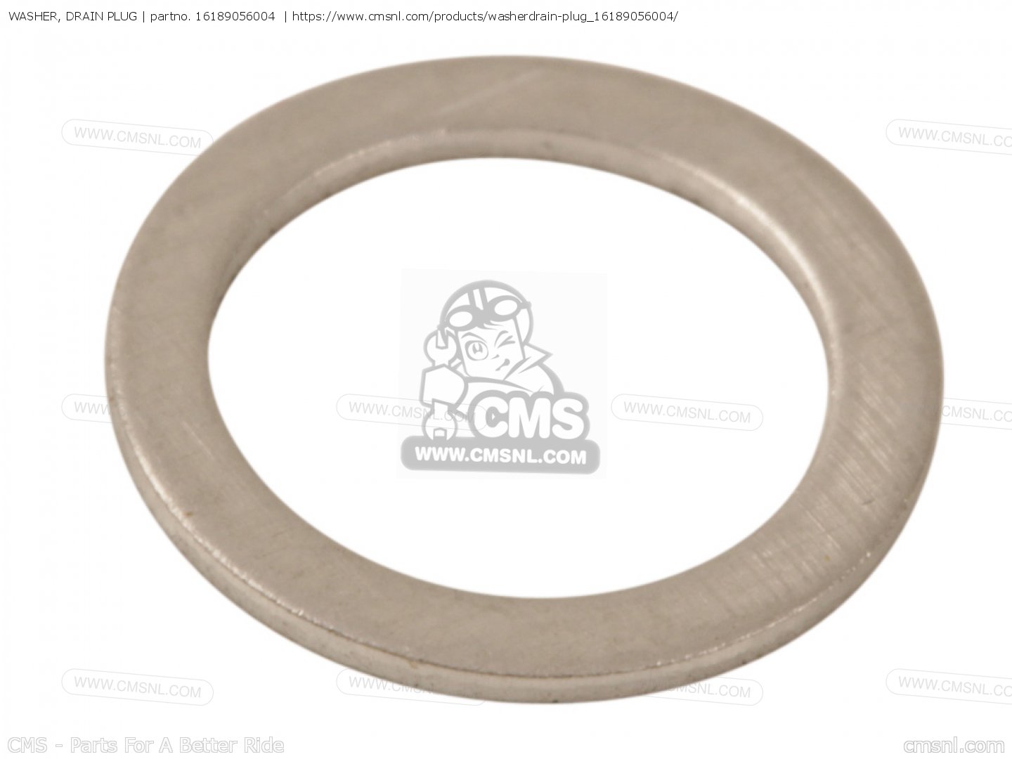 16189056004: WASHER, DRAIN PLUG Honda - buy the 16189-056-004 at CMSNL