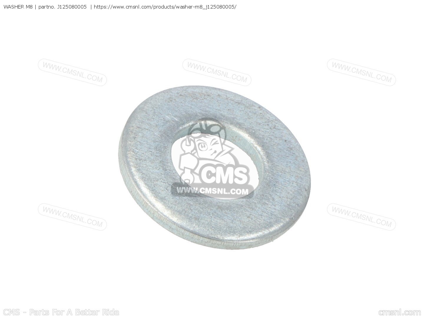 J125080005: WASHER M8 KTM - buy the J125080005 at CMSNL