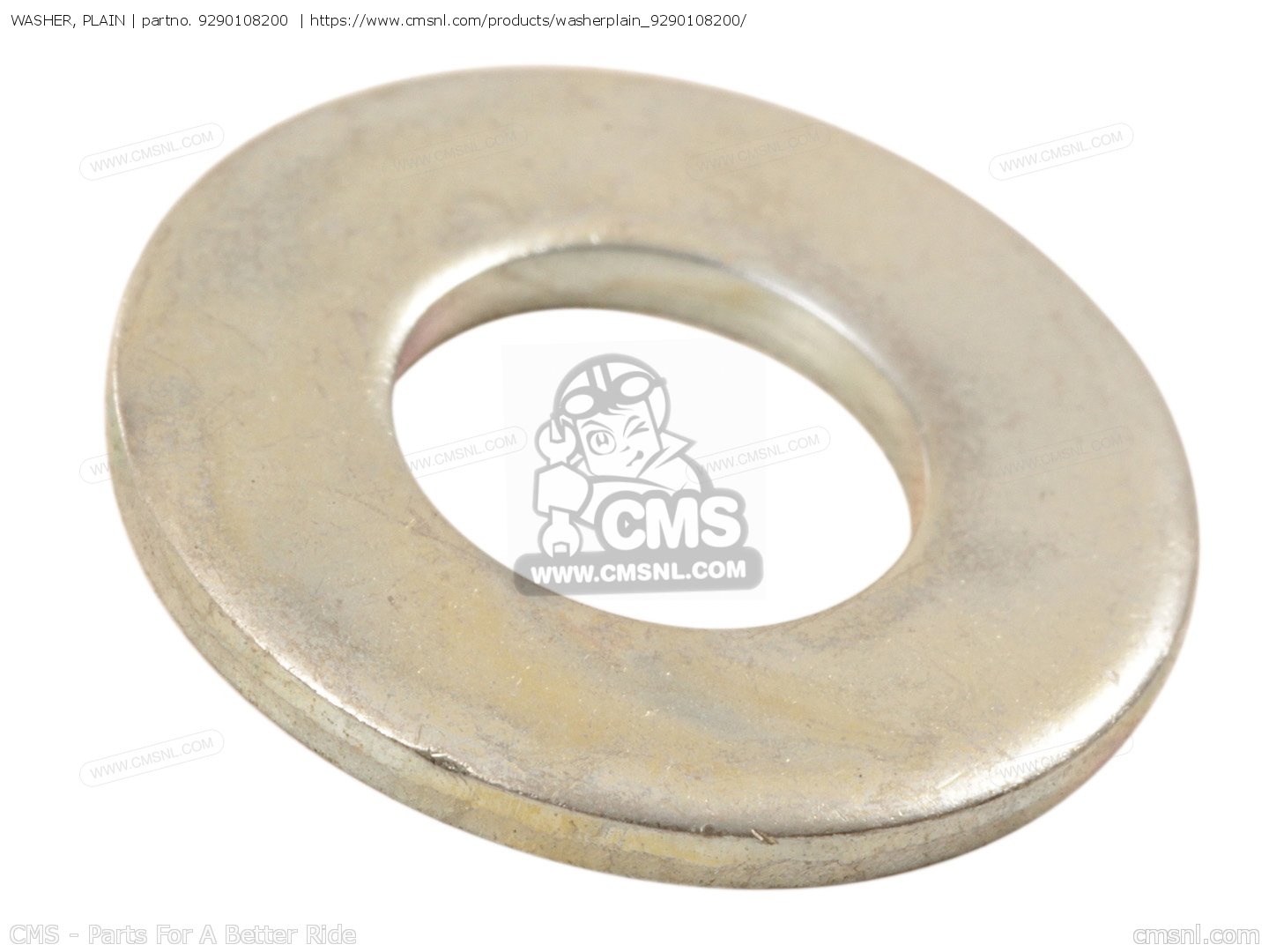 9290108200: WASHER, PLAIN Yamaha - buy the 92901-08200-00 at CMSNL