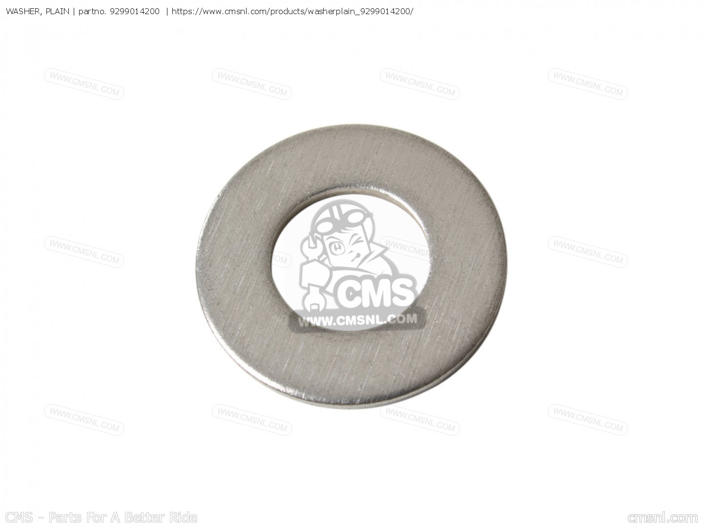 9299014200: WASHER, PLAIN Yamaha - buy the 92990-14200-00 at CMSNL