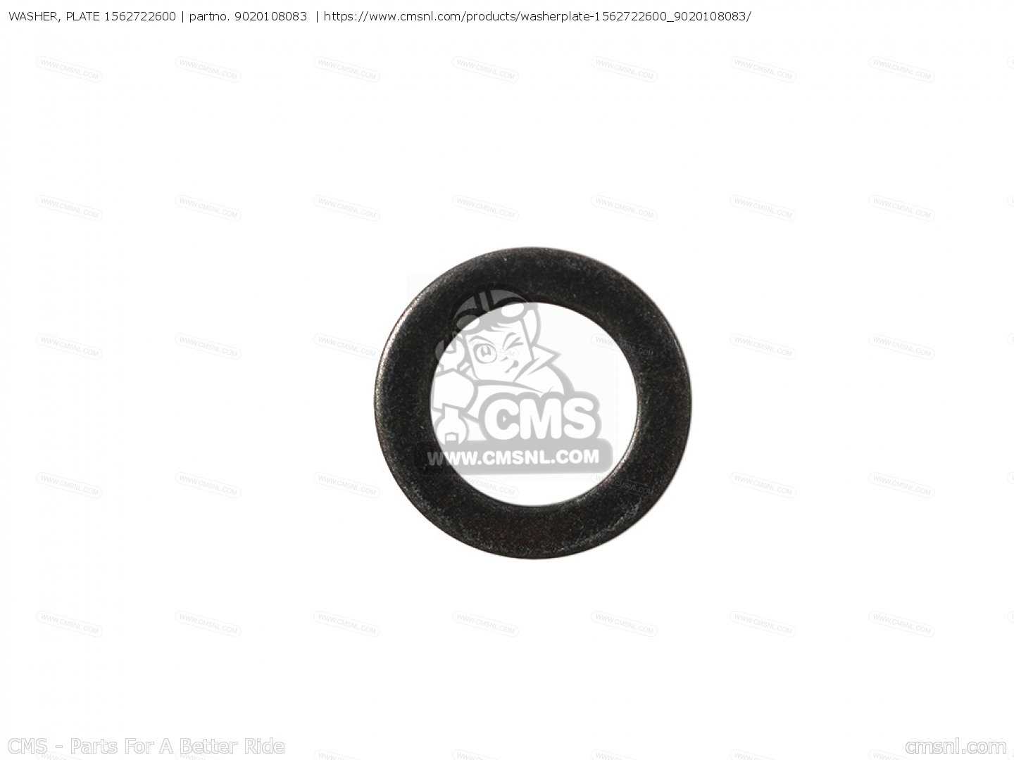 9020108083: WASHER, PLATE 1562722600 Yamaha - buy the 90201-08083-00 at ...