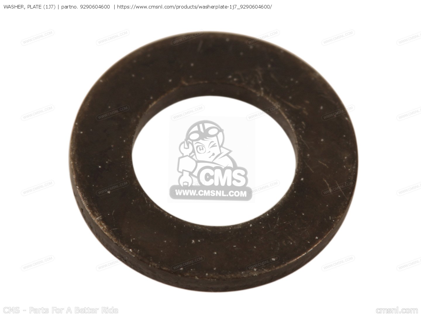 9290604600: WASHER, PLATE (1J7) Yamaha - buy the 92906-04600-00 at CMSNL