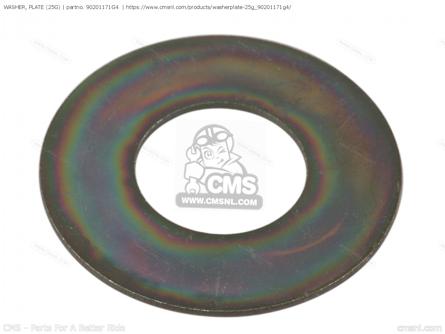 WASHER, PLATE (25G) for Yamaha - order at CMSNL