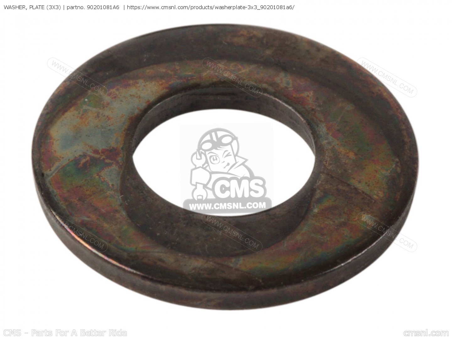 WASHER, PLATE (3X3) for Yamaha - order at CMSNL