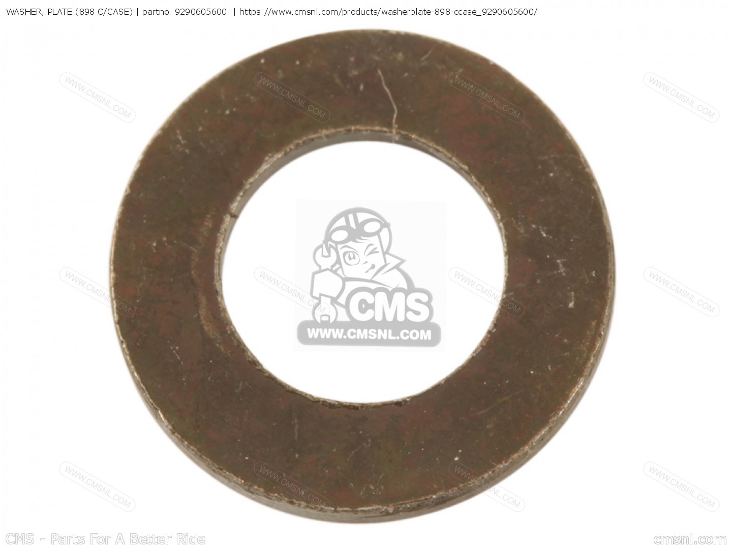 WASHER, PLATE (898 C/CASE) for Yamaha - order at CMSNL