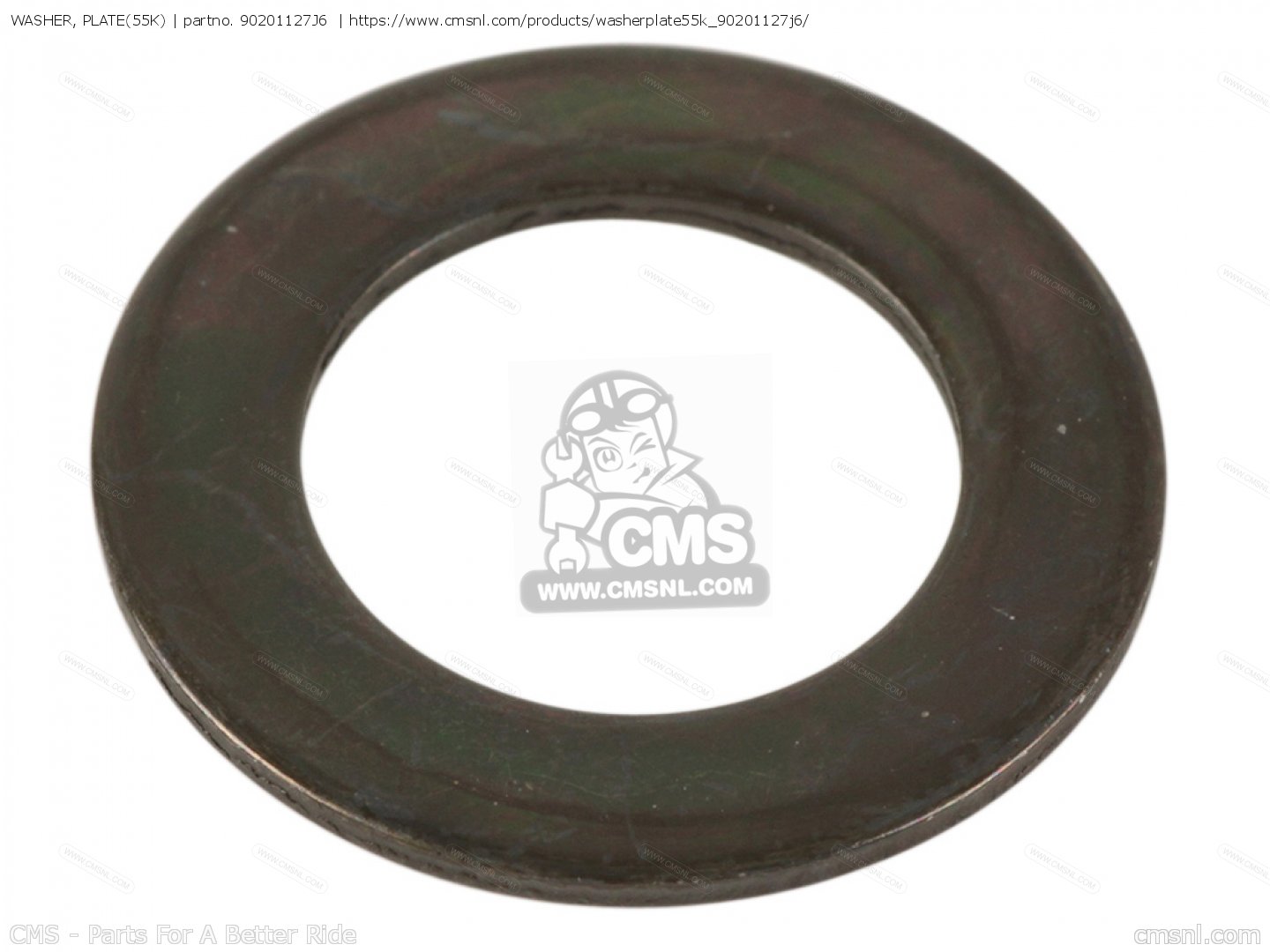 90201127J6: WASHER, PLATE(55K) Yamaha - buy the 90201-127J6-00 at CMSNL