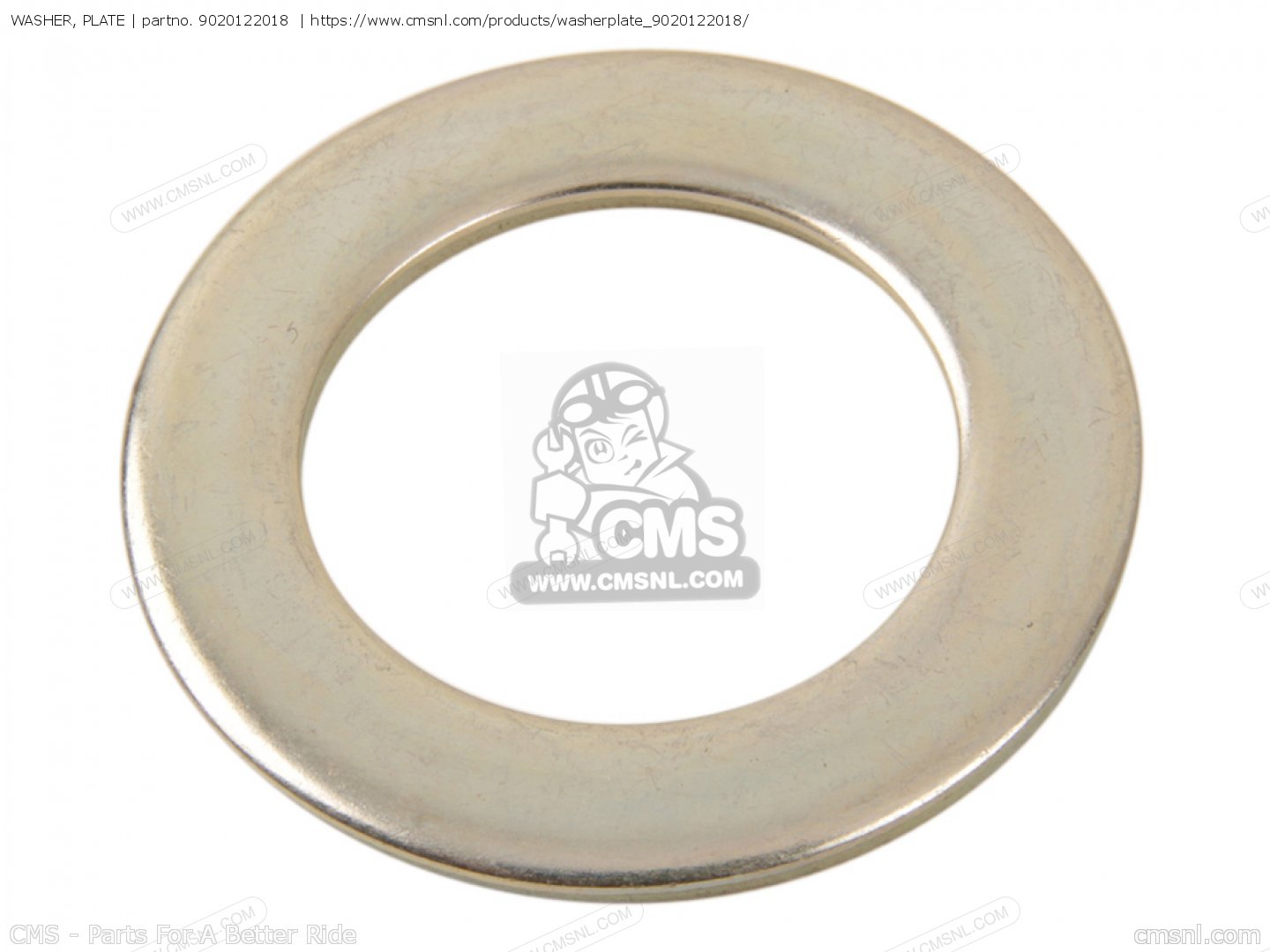 9020122018: WASHER, PLATE Yamaha - buy the 90201-22018-00 at CMSNL