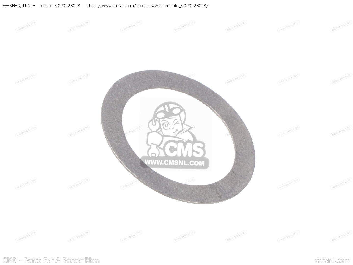 9020123008: WASHER, PLATE Yamaha - buy the 90201-23008-00 at CMSNL