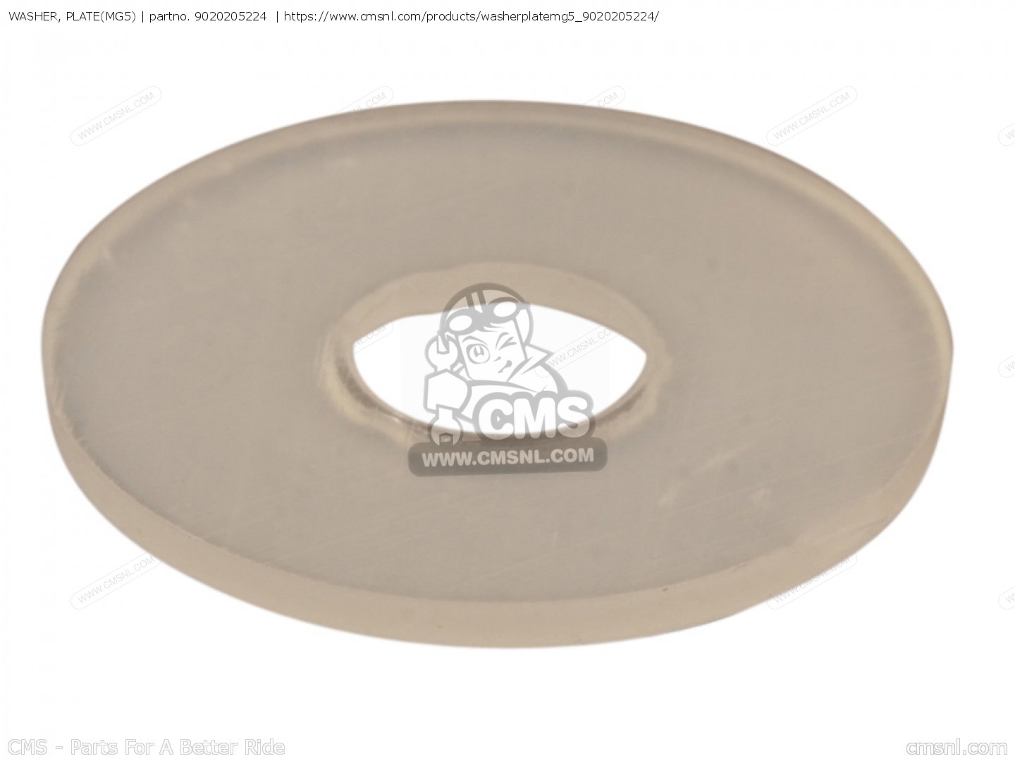 9020205224: WASHER, PLATE(MG5) Yamaha - buy the 90202-05224-00 at CMSNL