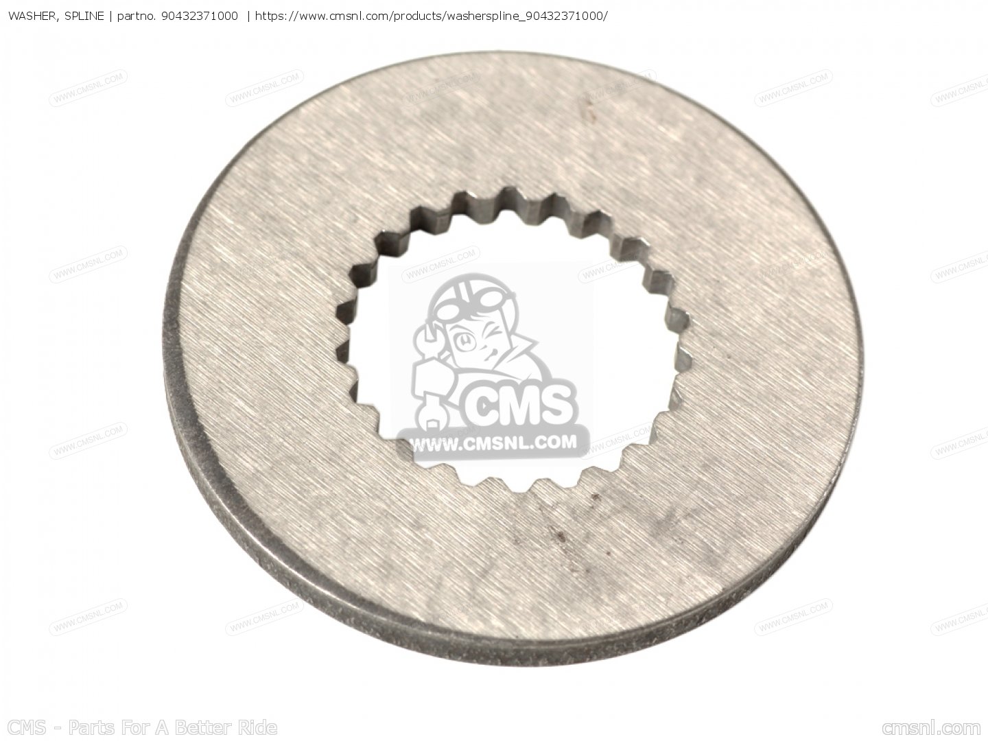 90432371000: WASHER, SPLINE Honda - buy the 90432-371-000 at CMSNL