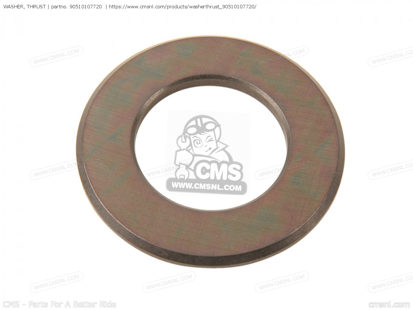 90510107720: WASHER, THRUST Honda - buy the 90510-107-720 at CMSNL