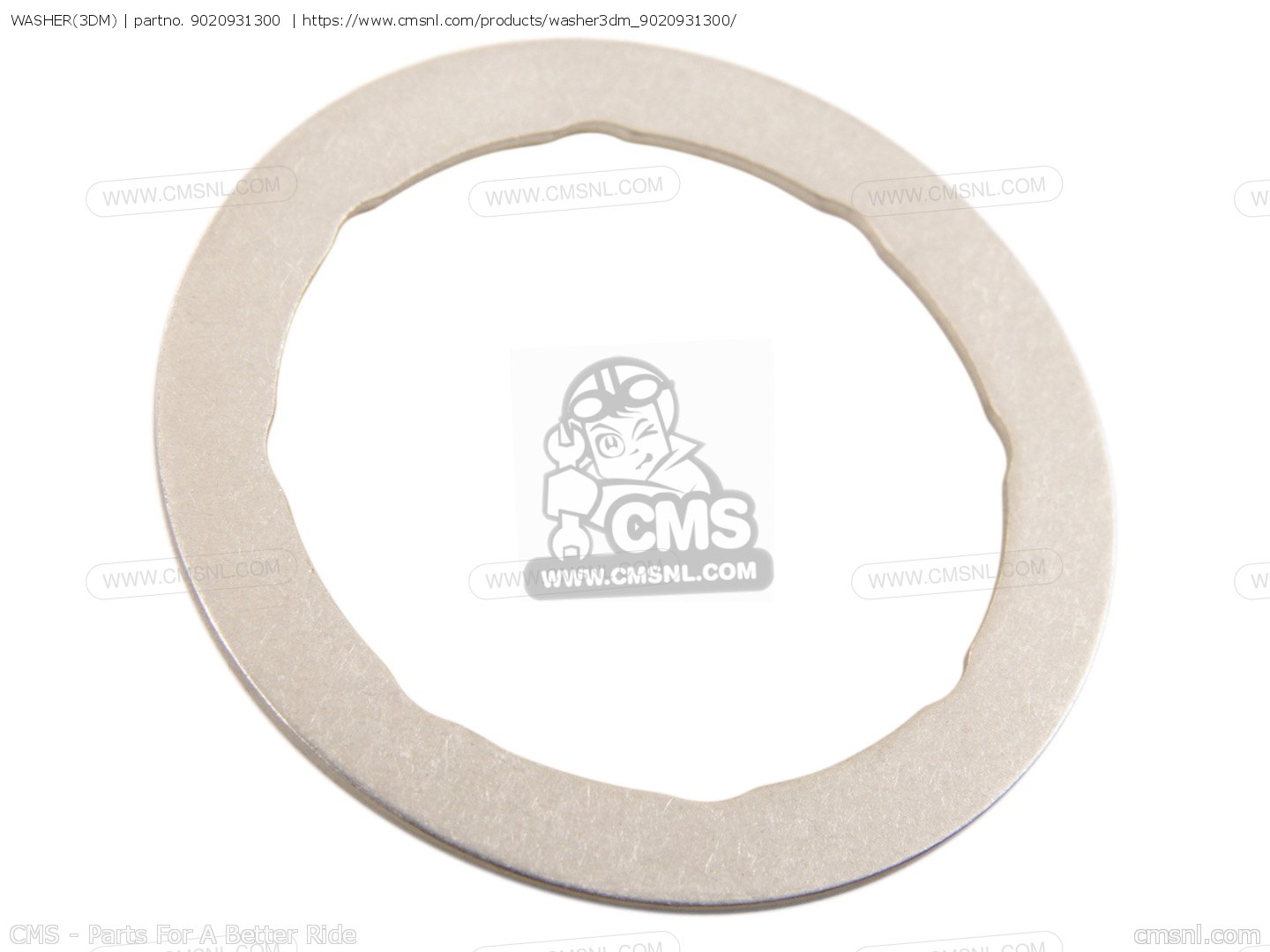 9020931300: WASHER(3DM) Yamaha - buy the 90209-31300-00 at CMSNL