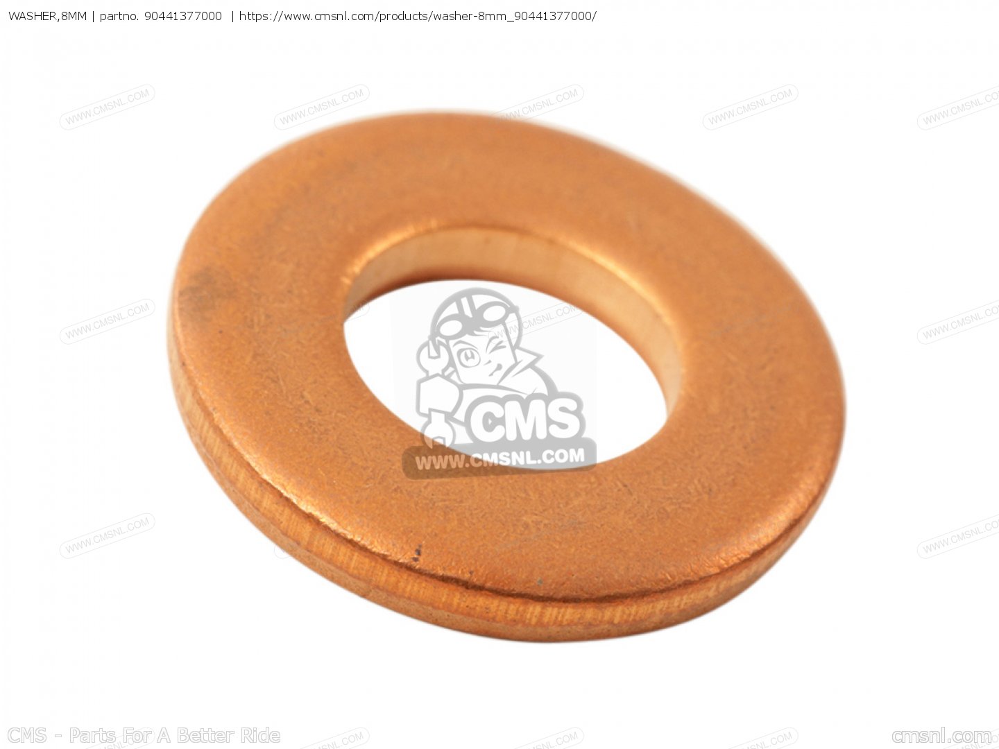 90441377000: WASHER,8MM Honda - buy the 90441-377-000 at CMSNL