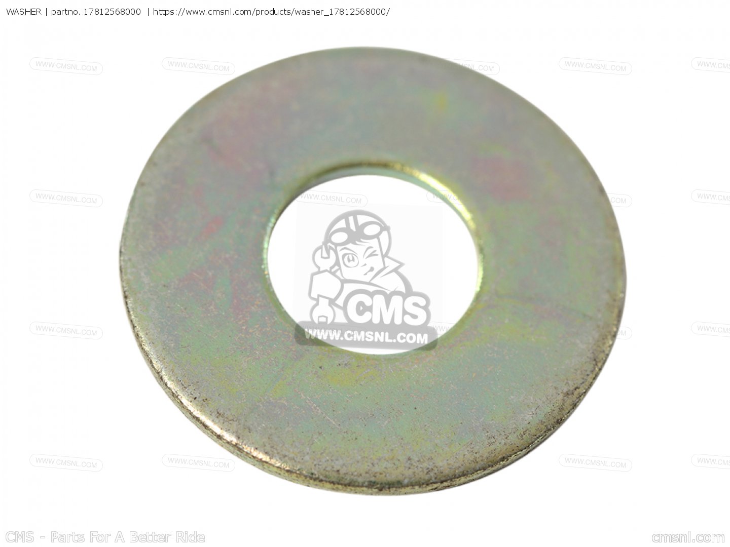 17812568000: WASHER Honda - buy the 17812-568-000 at CMSNL
