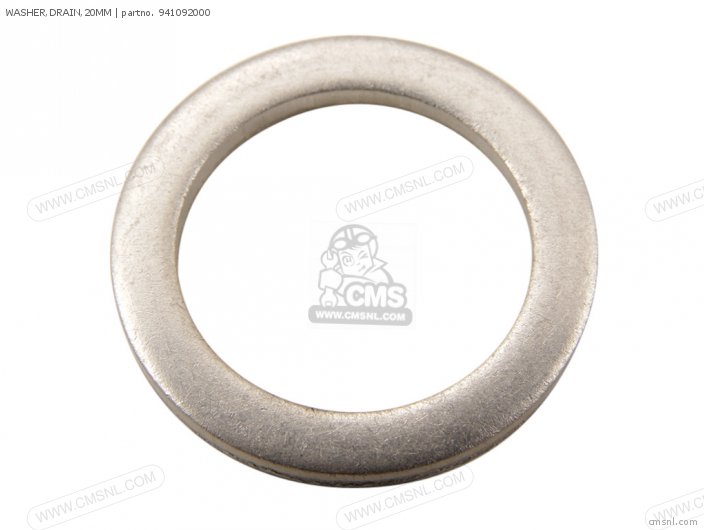 941092000: WASHER,DRAIN,20MM Honda - buy the 94109-2000 at CMSNL