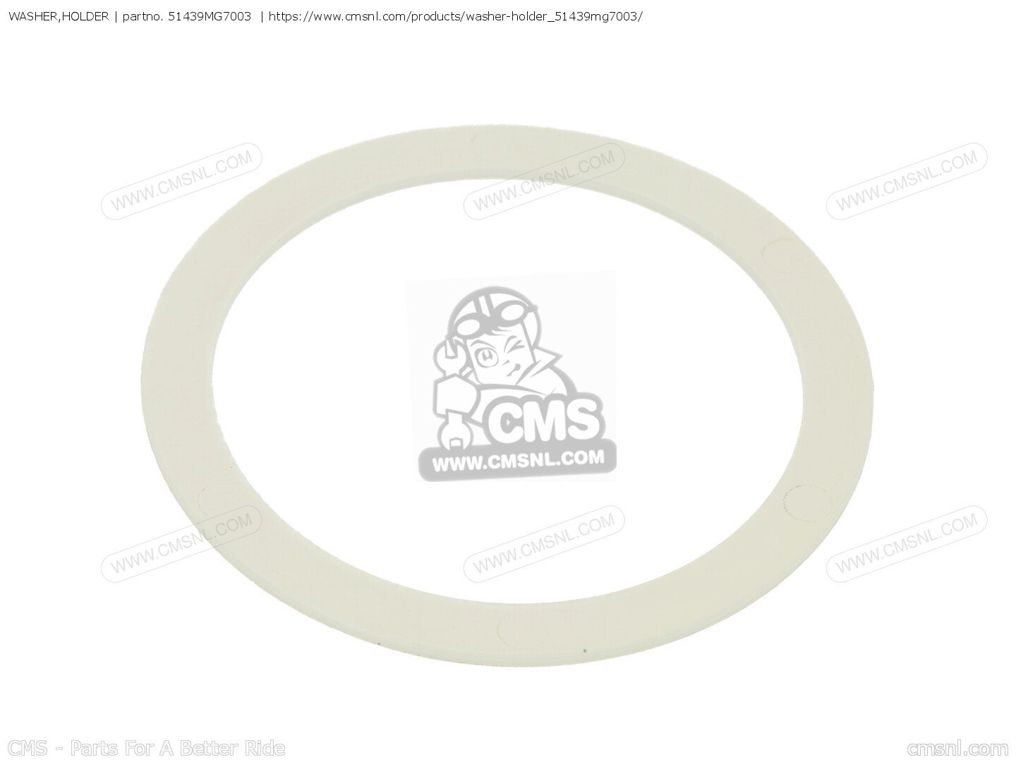 51439MG7003: WASHER,HOLDER Honda - buy the 51439-MG7-003 at CMSNL