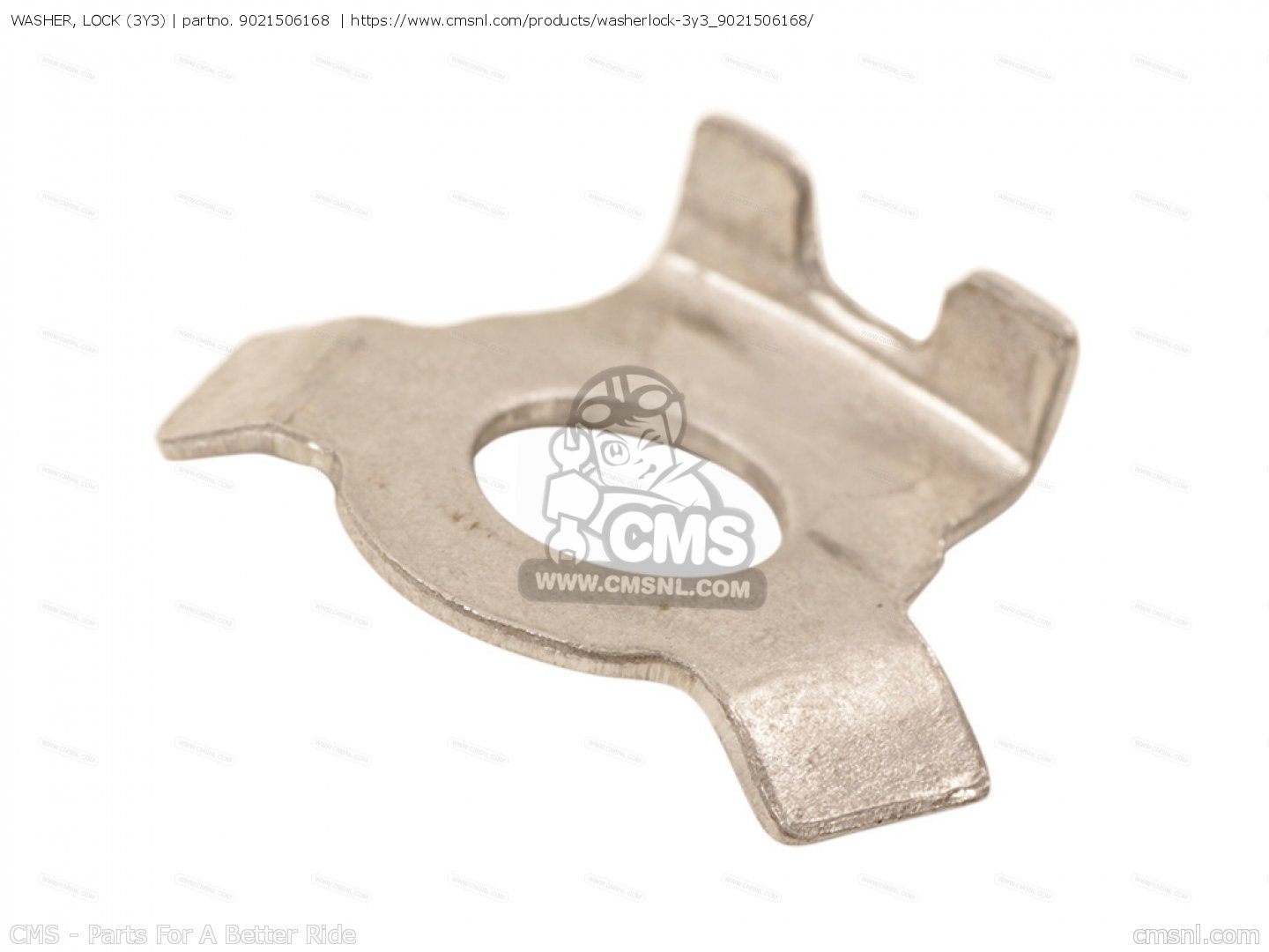 9021506168: Washer, Lock (3y3) Yamaha - buy the 90215-06168 at CMSNL