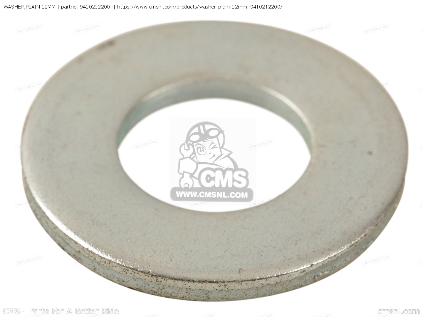 9410212200: WASHER,PLAIN 12MM Honda - buy the 94102-12200 at CMSNL