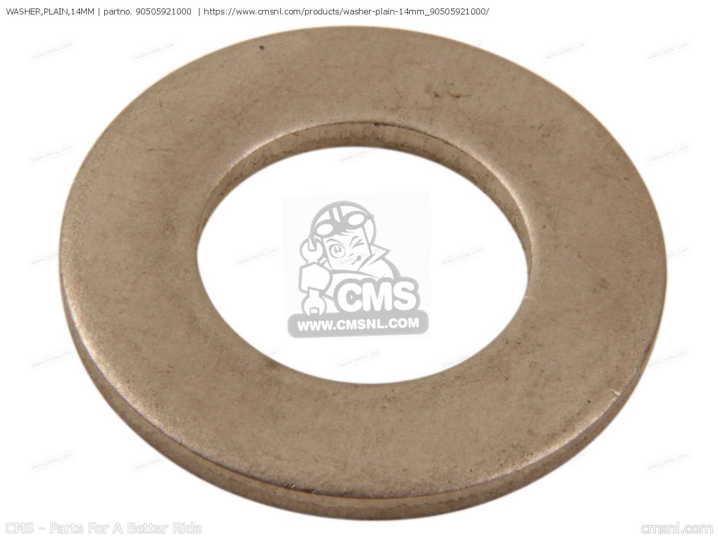 90505921000: Washer,plain,14mm Honda - buy the 90505-921-000 at CMSNL