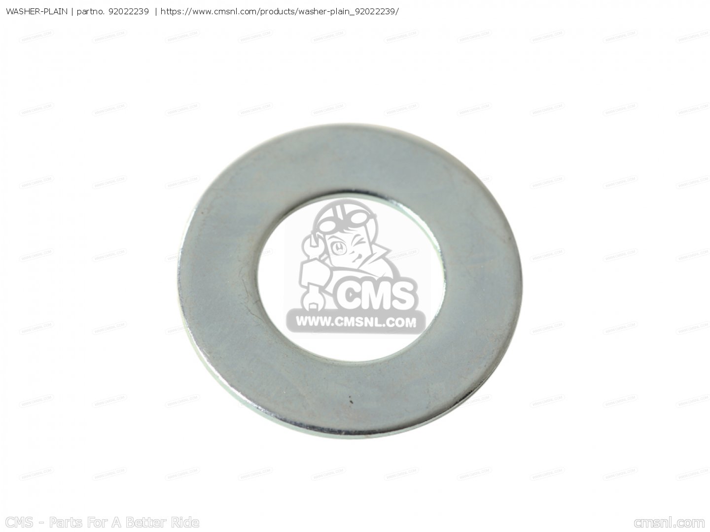 WASHER-PLAIN for Kawasaki - order at CMSNL