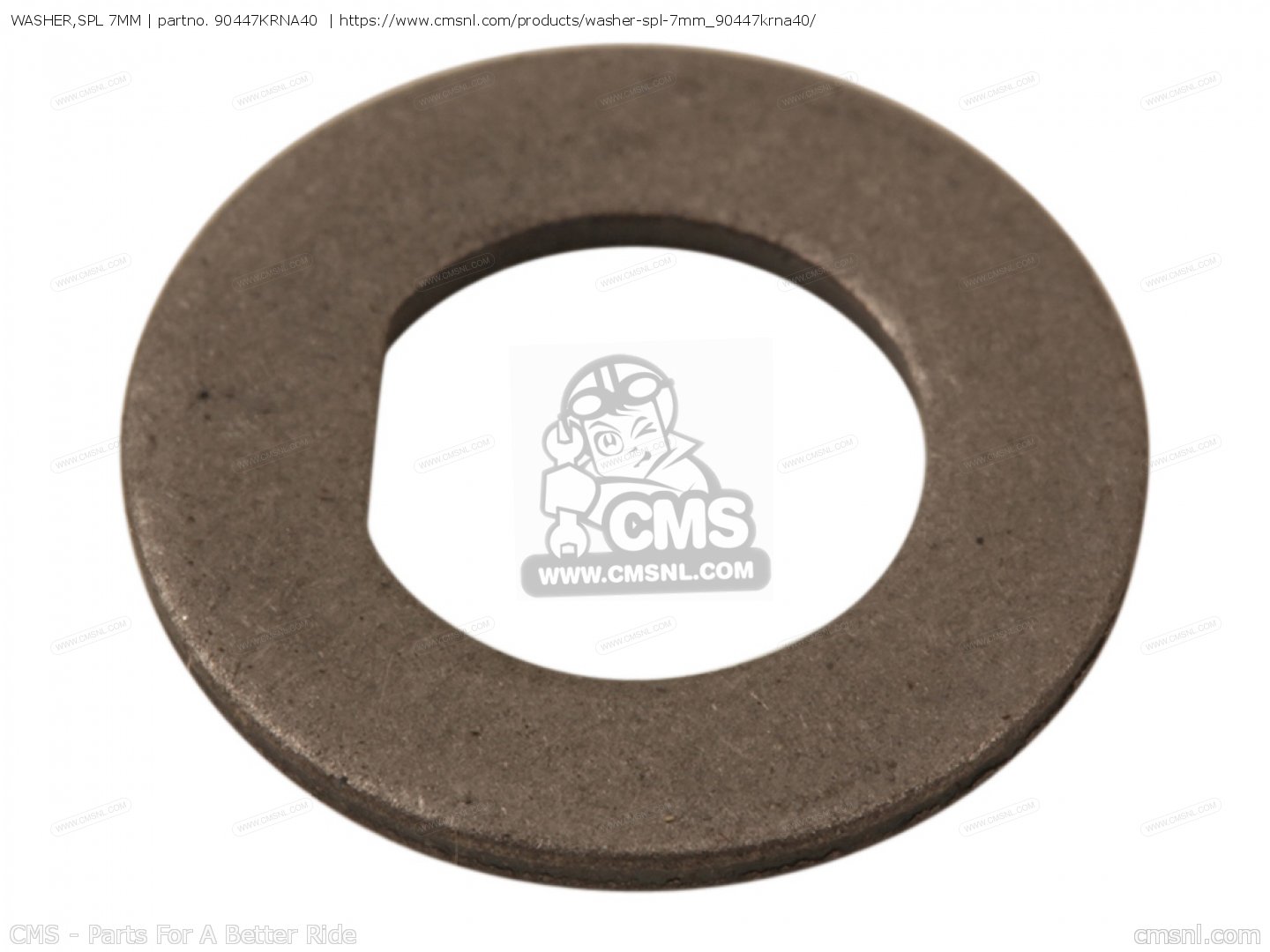 90447KRNA40: WASHER,SPL 7MM Honda - buy the 90447-KRN-A40 at CMSNL