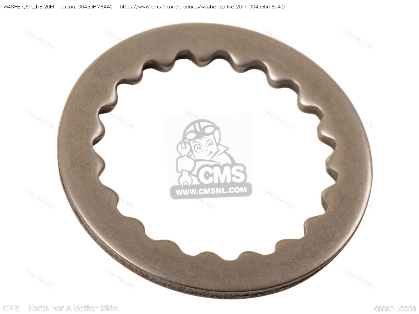 WASHER,SPLINE 20M for Honda - order at CMSNL