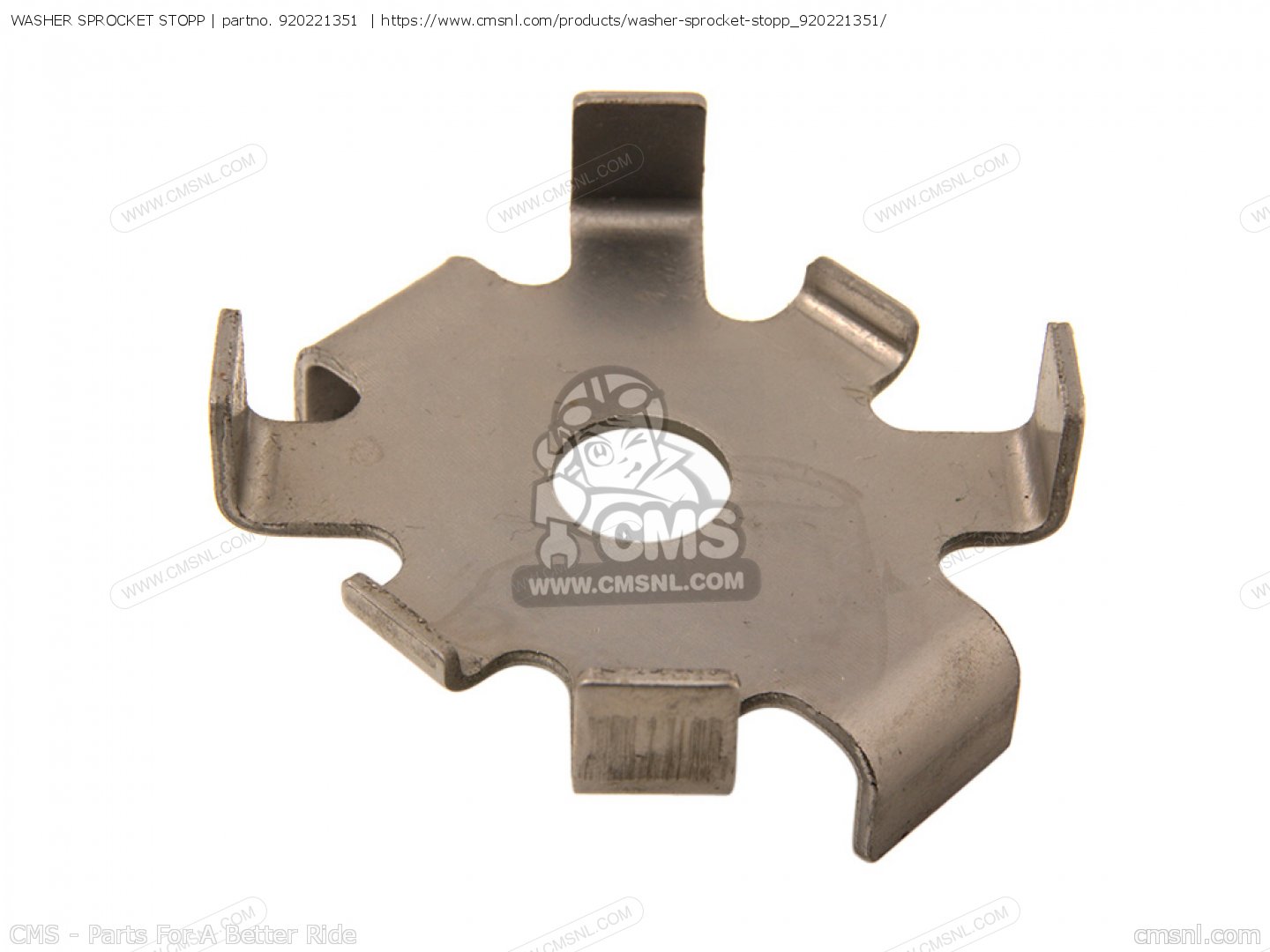 920221351: WASHER,SPROCKET STOPP Kawasaki - buy the 92022-1351 at CMSNL