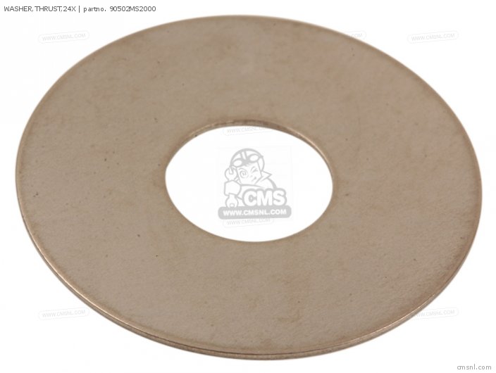 90502MS2000: WASHER,THRUST,24X Honda - buy the 90502-MS2-000 at CMSNL