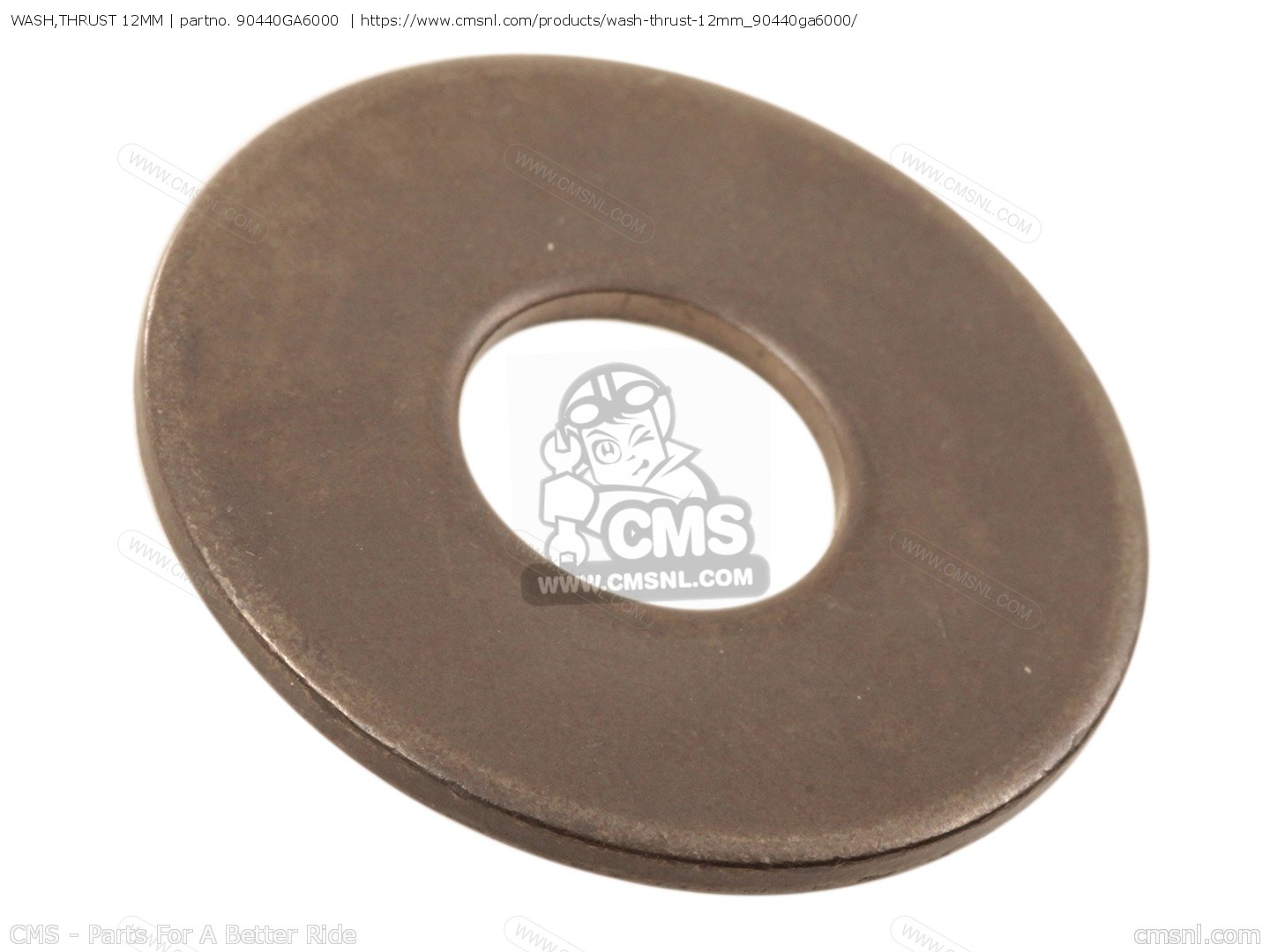 90440GA6000: WASH,THRUST 12MM Honda - buy the 90440-GA6-000 at CMSNL