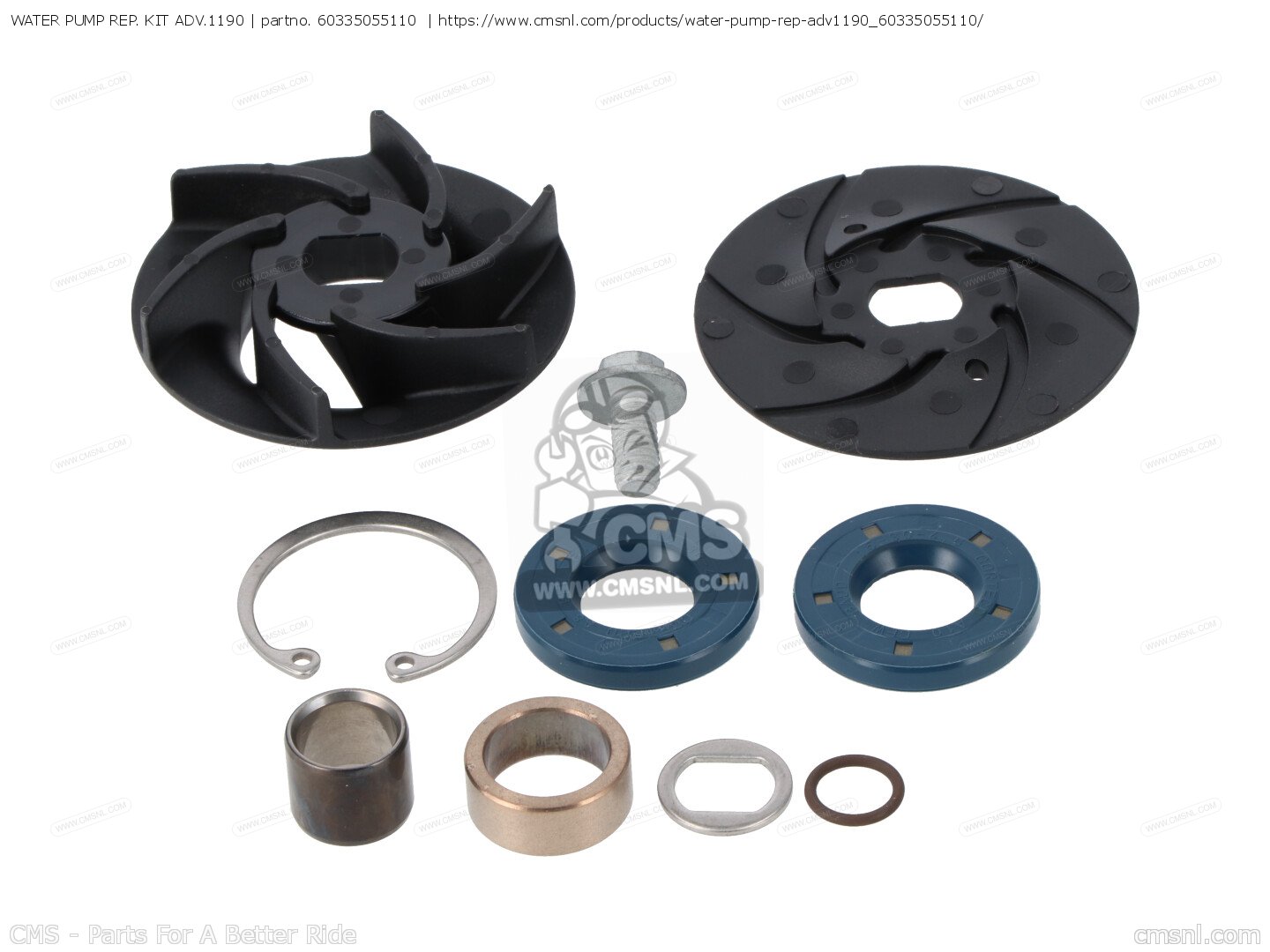 60335055110: WATER PUMP REP. KIT ADV.1190 KTM - buy the 60335055110 at ...