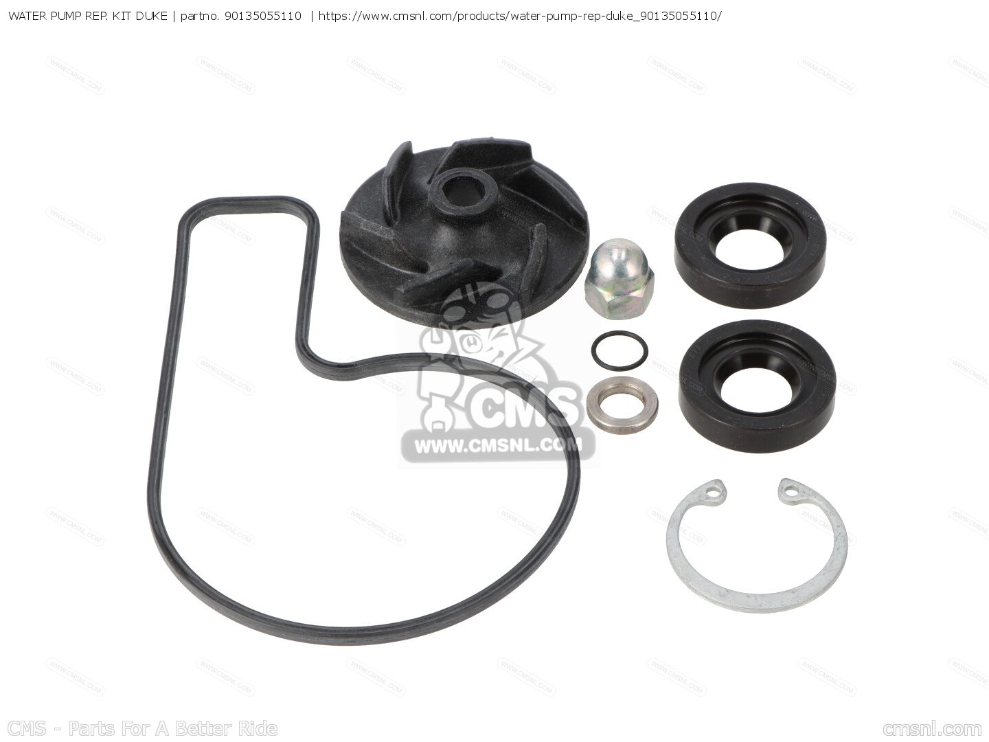 90135055110: WATER PUMP REP. KIT DUKE KTM - buy the 90135055110 at CMSNL