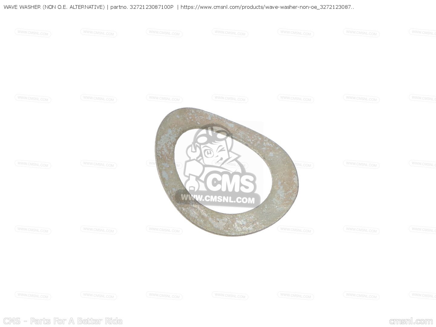 3272123087100P: WAVE WASHER (NON O.E. ALTERNATIVE) Alternative parts ...