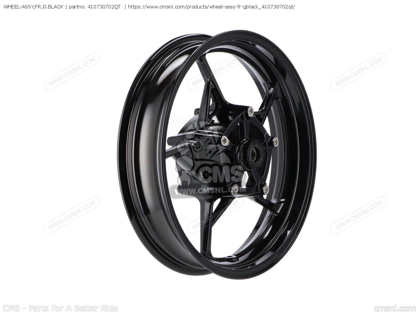 410730702QT: Wheel-assy,fr,g.black Kawasaki - buy the 41073-0702-QT at ...