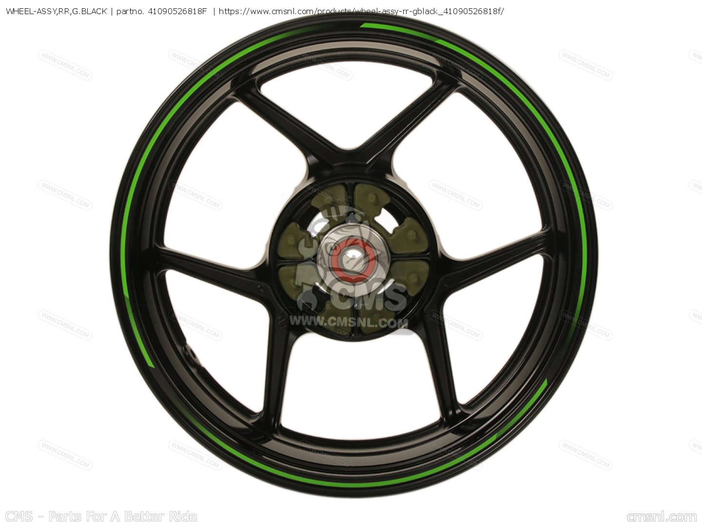 41090526818F: Wheel-assy,rr,g.black Kawasaki - buy the 41090-5268-18F ...