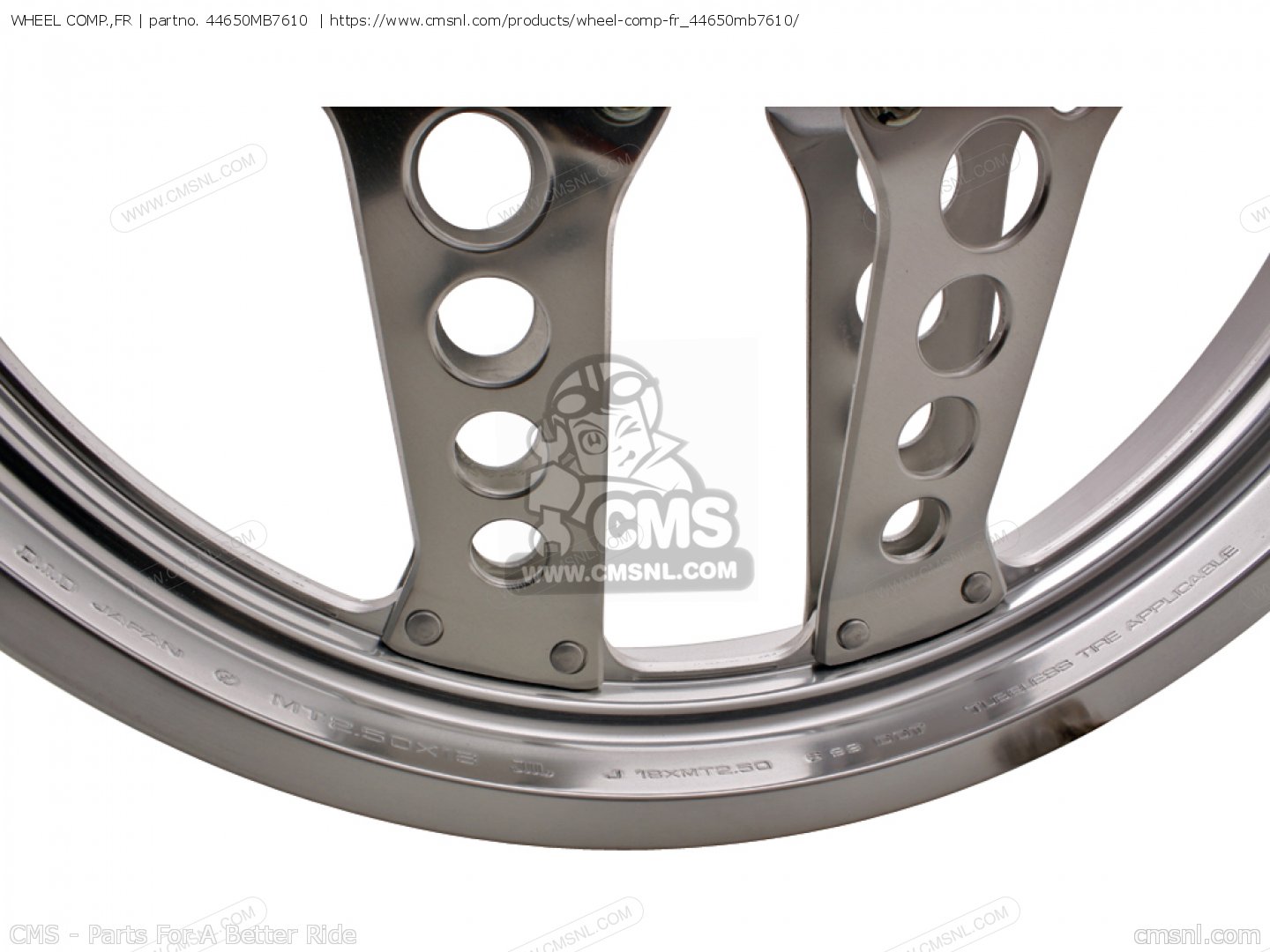 WHEEL COMP.,FR for CX650T TURBO 1983 (D) USA - order at CMSNL
